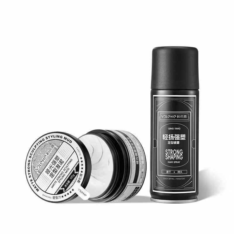 Набор лака для объема прически мужской HEFENGYU 5696608 2 в 1 долговечный