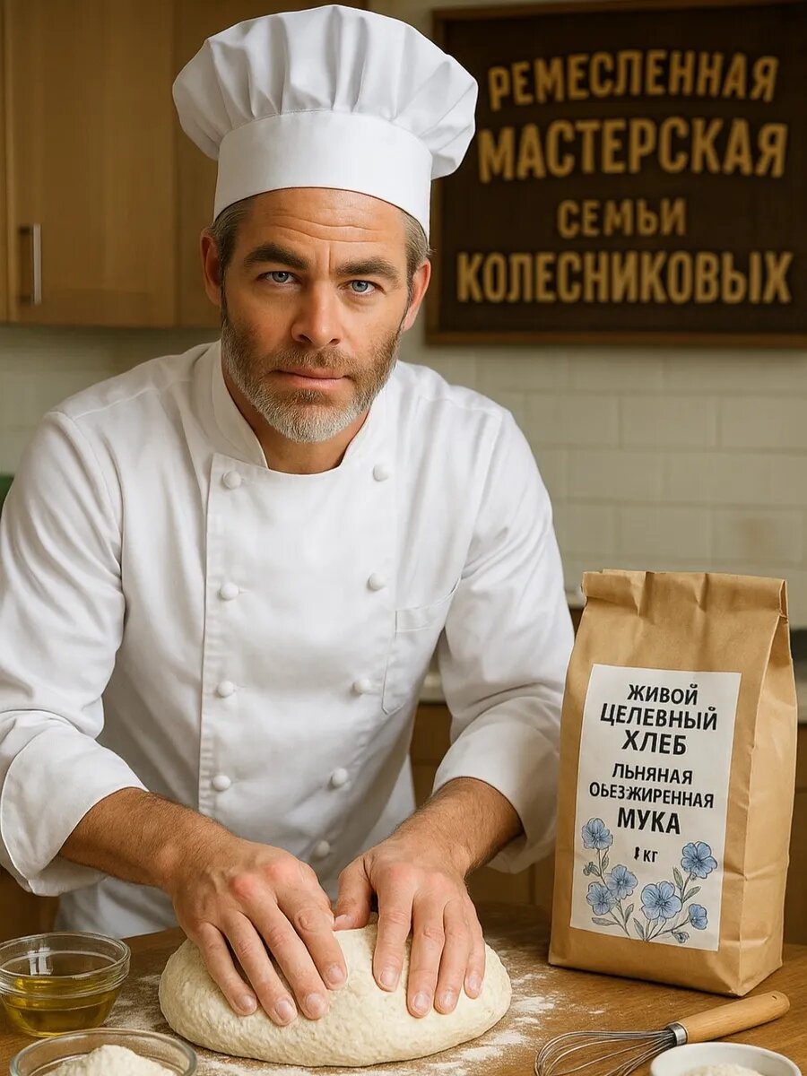 Обезжиренная льняная мука из жмыха семян для ПП 1 кг.