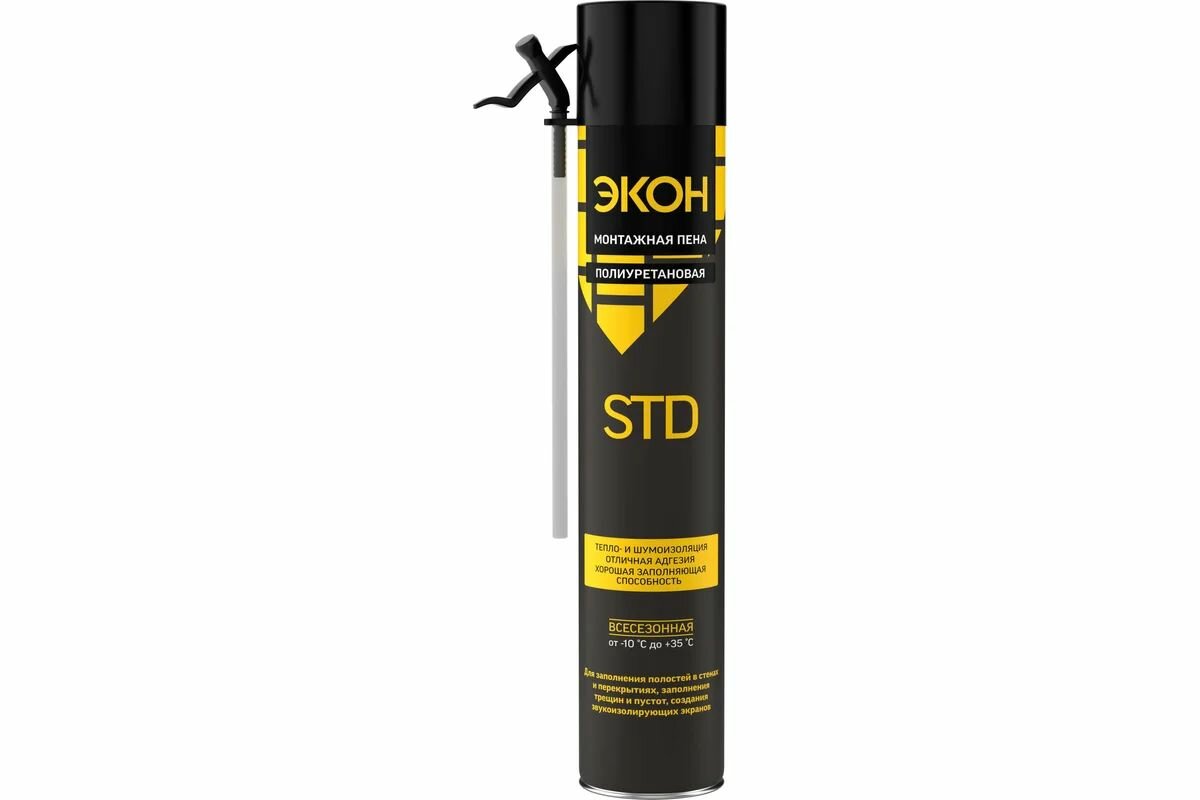 Пена монтажная экон бытовая 650 мл всесезонная