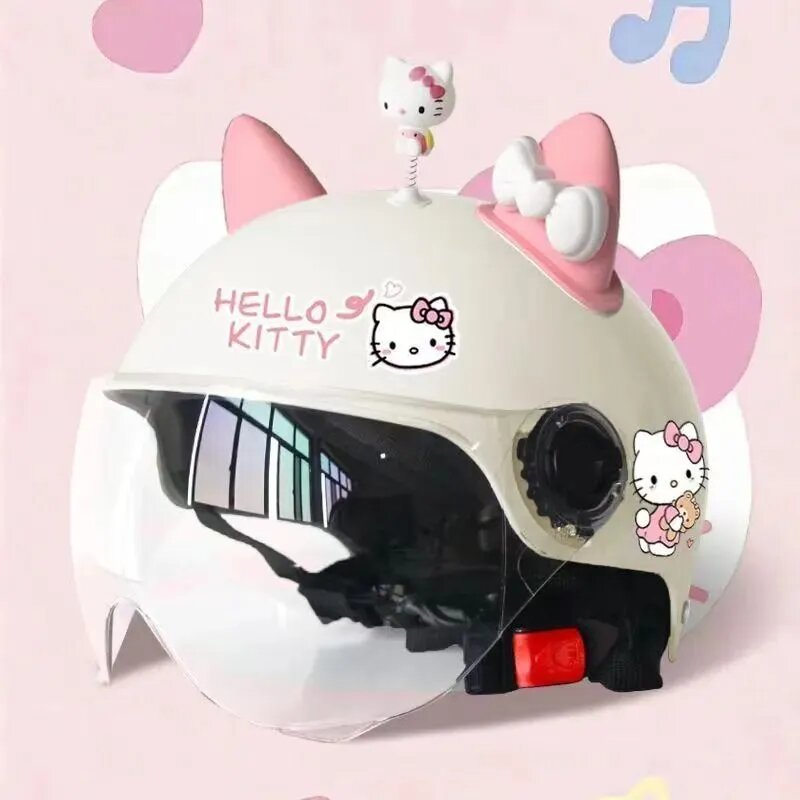Шлем защитный для девочек Hello Kitty розового цвета для велоспорта, детский шлем