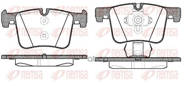Колодки тормозные BMW 1(F20)/3(F30)/X3(F25) 10 перед. Remsa арт. 145700