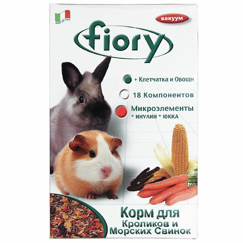 Fiory Conigli e cavie / Корм Фиори для Морских свинок и Кроликов фас. 850 г