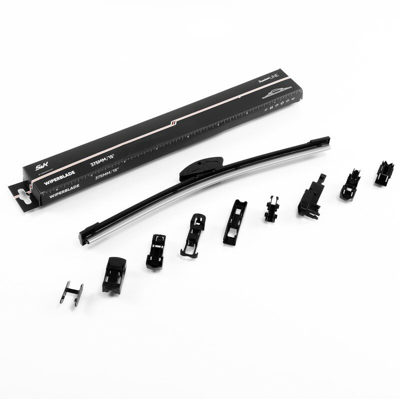 Щетка стеклоочистителя бескаркасная S&K GMBH SK-1320003-01PL Premium Line 15" 380 мм, 10 адаптеров