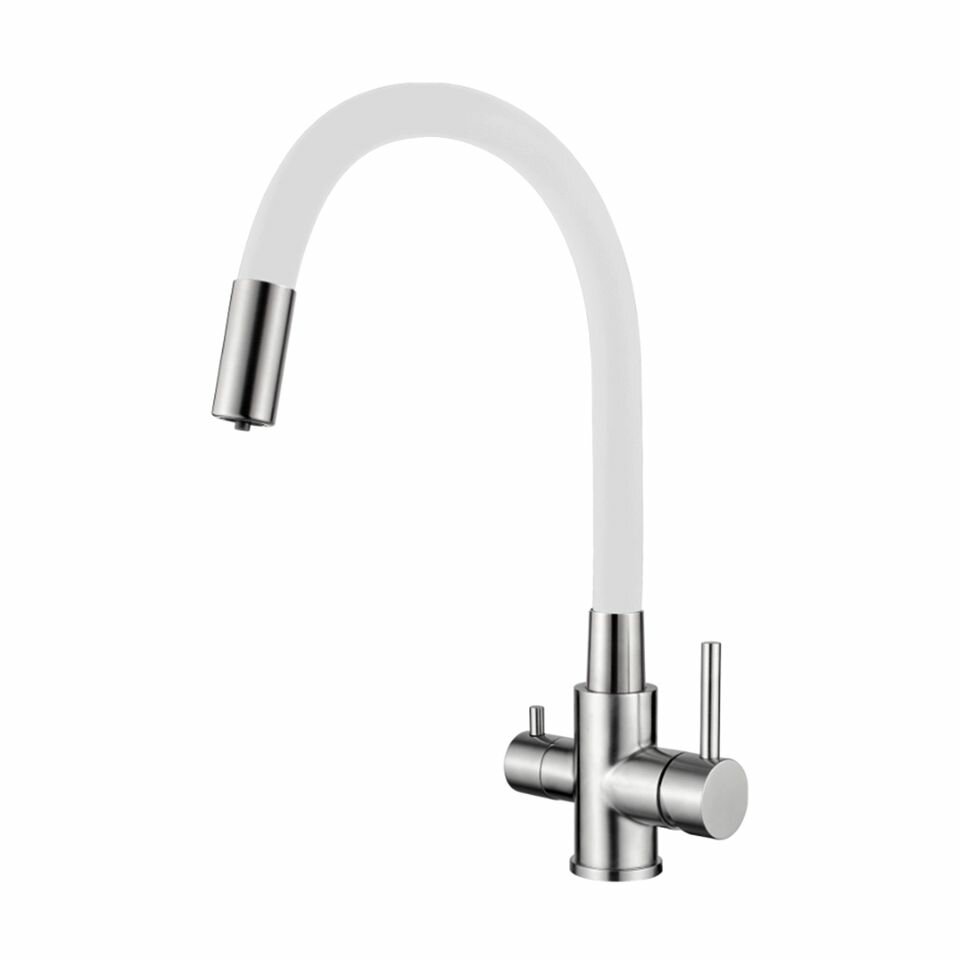 Смеситель для кухни с гибким изливом и фильтром Ledeme L74255-3