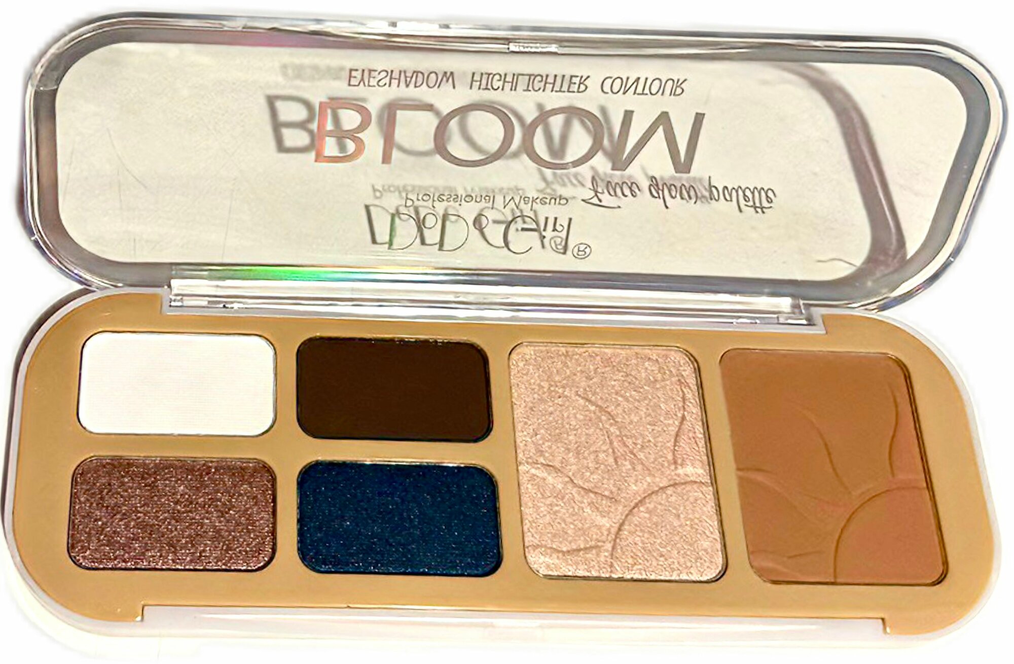 DoDo Girl BLOOM 3 в 1 Тени + Хайлайтер + Контуринг 6 Colors Тон 02