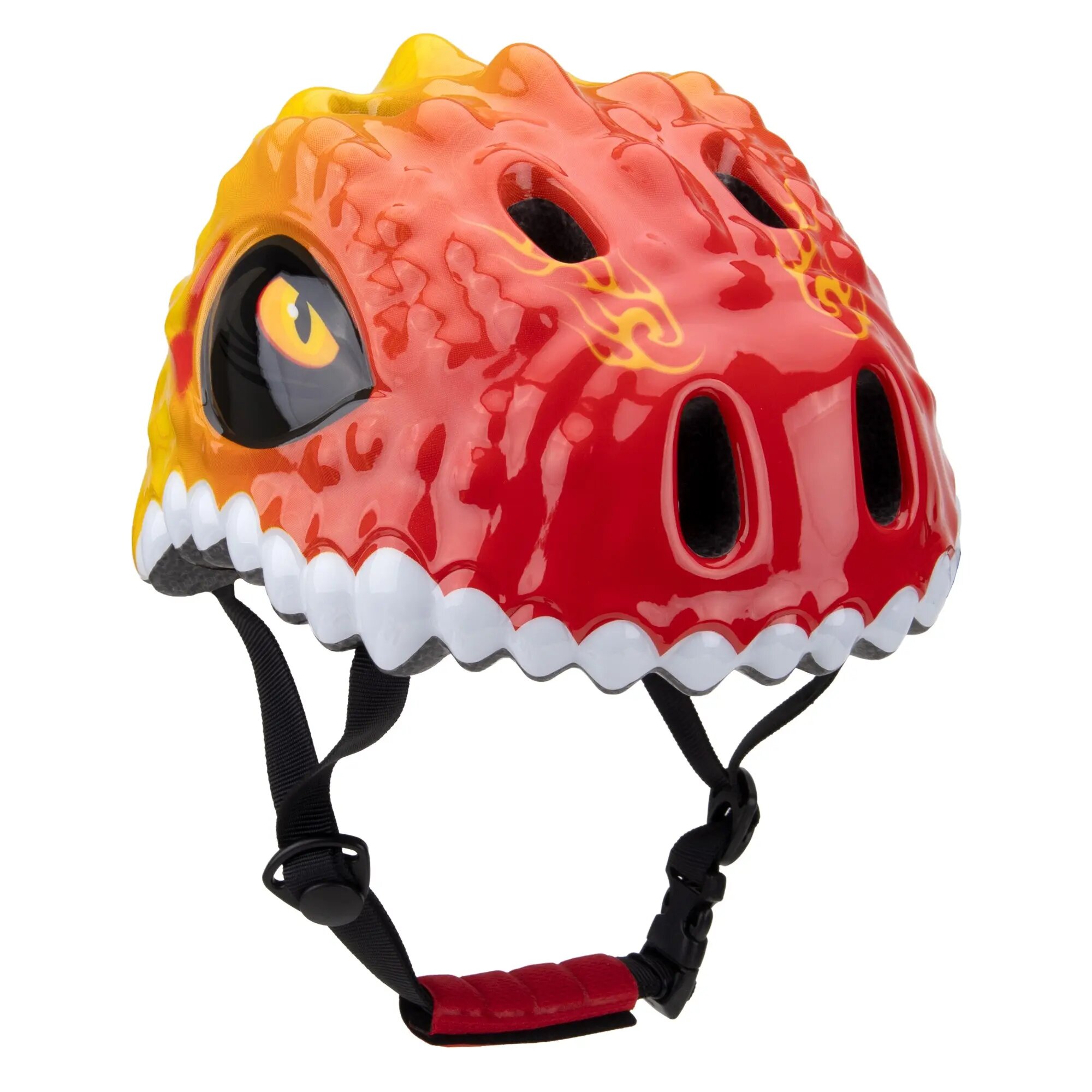 Шлем детский OYYO HT92, красный динозавр, размер S (51-54)