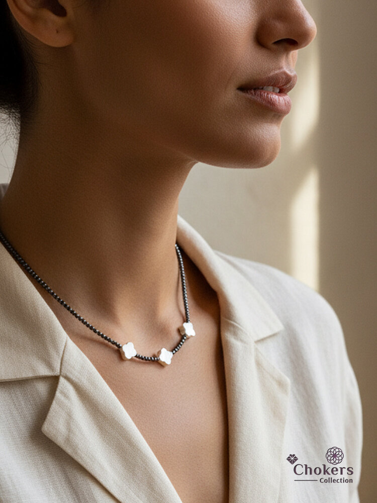 Бусы, перламутр