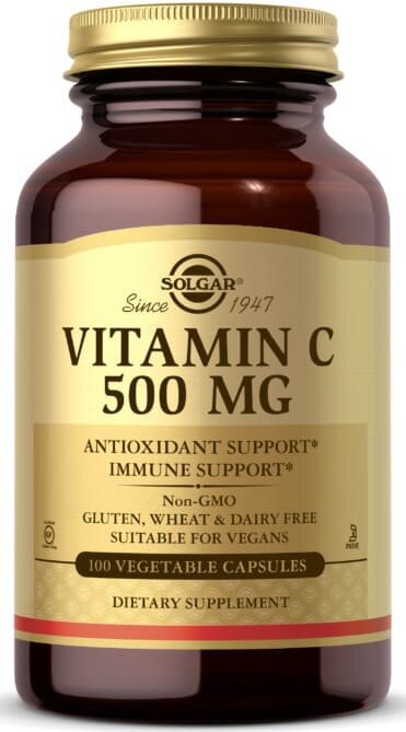 Solgar Vitamin C 500 mg / Солгар Витамин С 500 мг 100 капсул