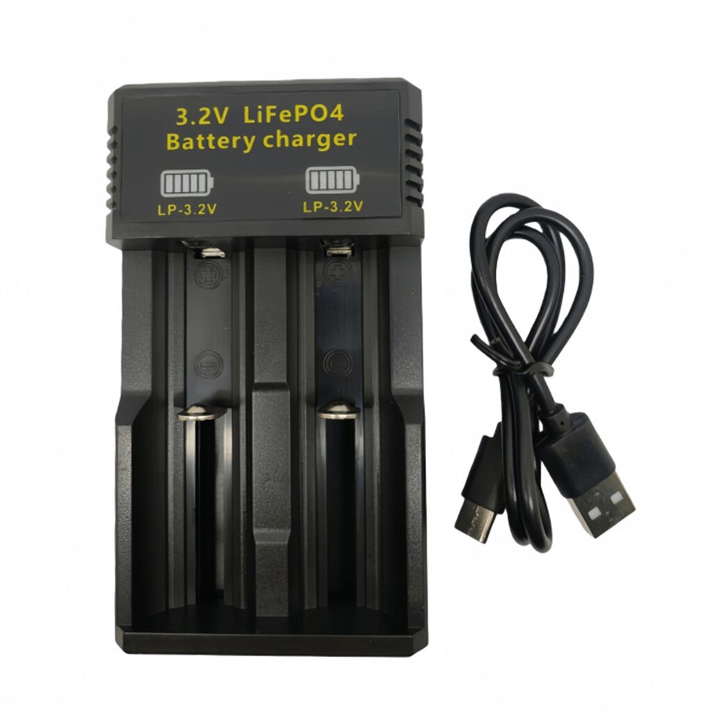 Универсальное Зарядное Устройство USB LiFePO4 Для 14500 18650 26500 Многоразмерных Ячеек 3,2 В Со Светодиодной Подсветкой