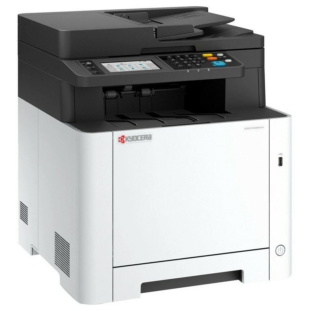 МФУ Kyocera Ecosys MA2600cwfx, A4, лазерный, цветное, цвет корпуса: Белый с черным (110C0D3NL0)