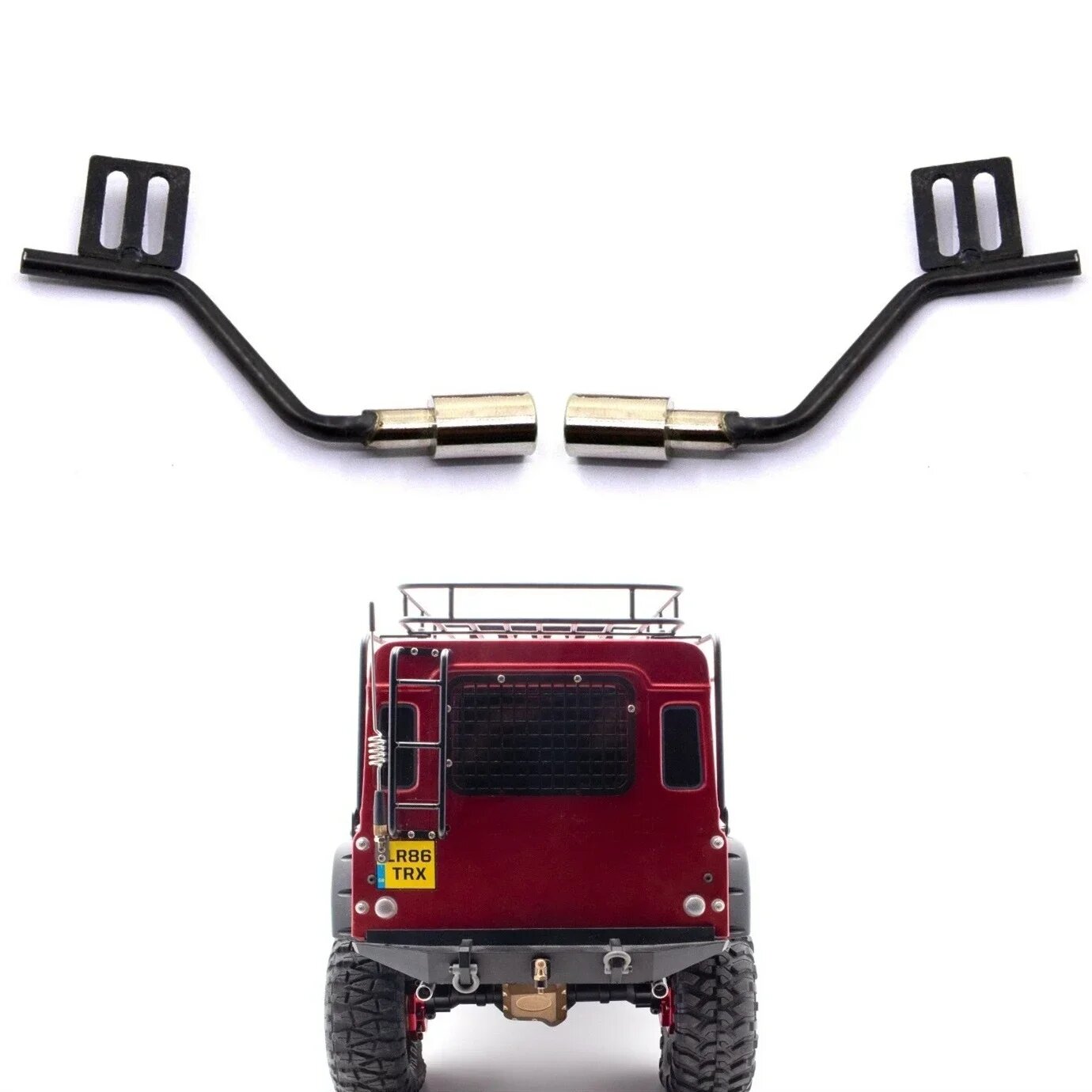 Металлическая имитация выхлопной трубы для Traxxas TRX4 Defender Ford Bronco
