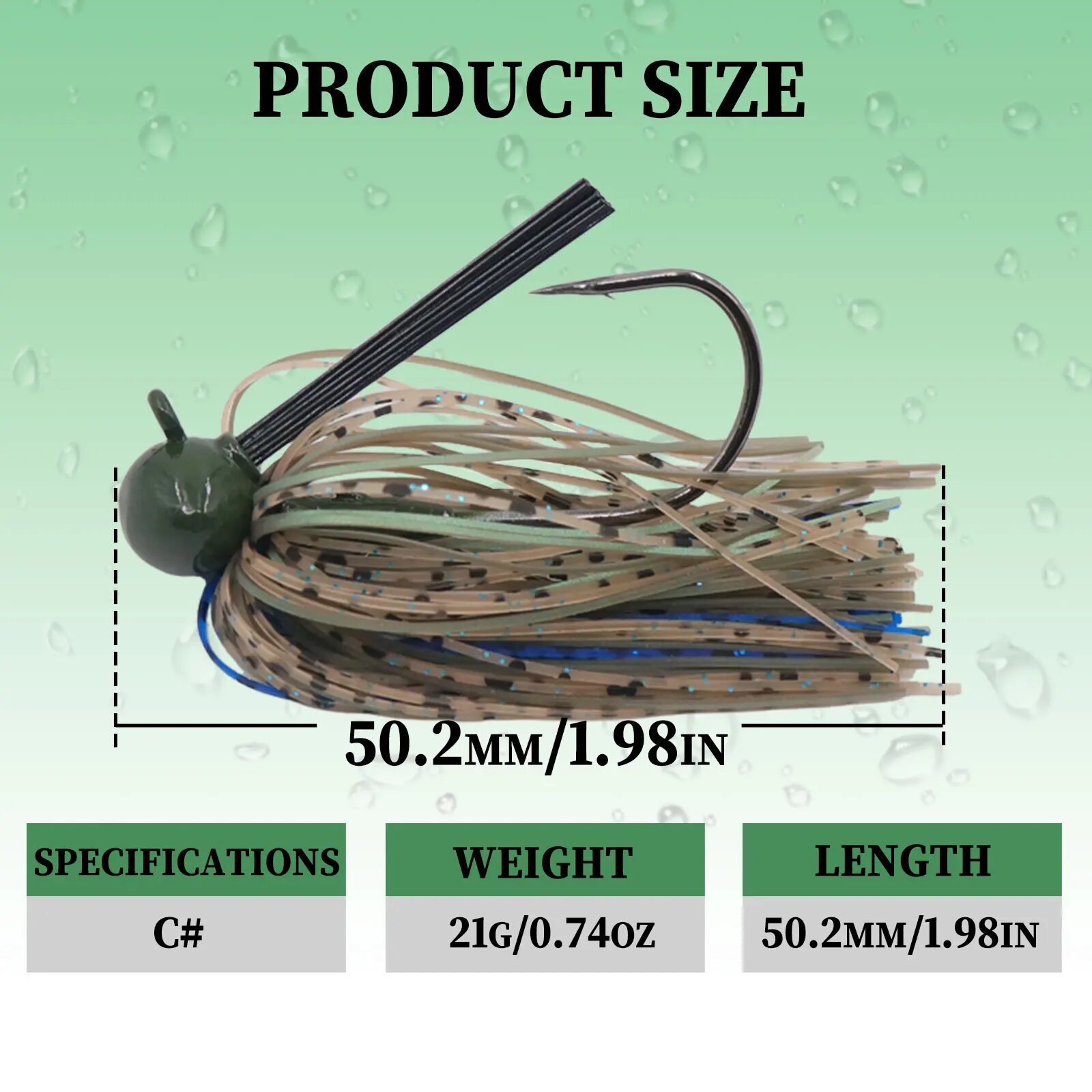 Приманка для рыбалки 21g Type C