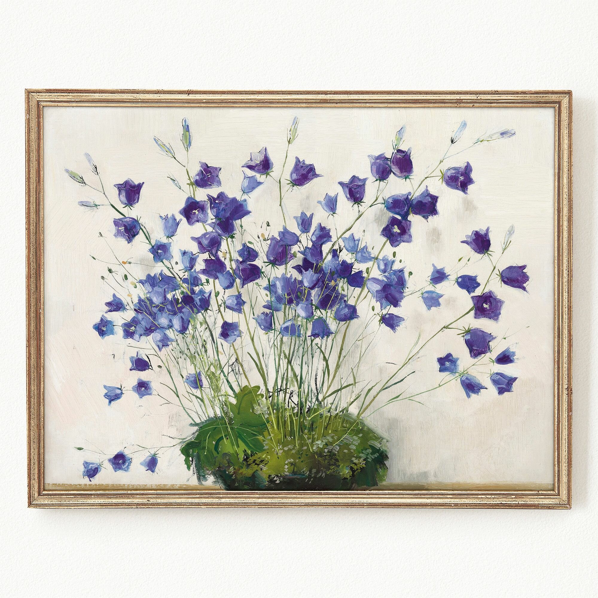 Постер "Натюрморт с колокольчиками - Олле Хьёртцберг", 40х50 см (без рамки)