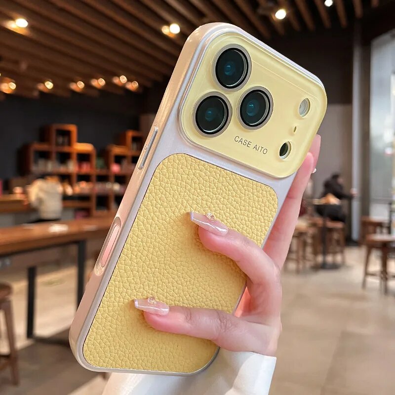 Желтый чехол для iPhone 16 Pro, противоударный