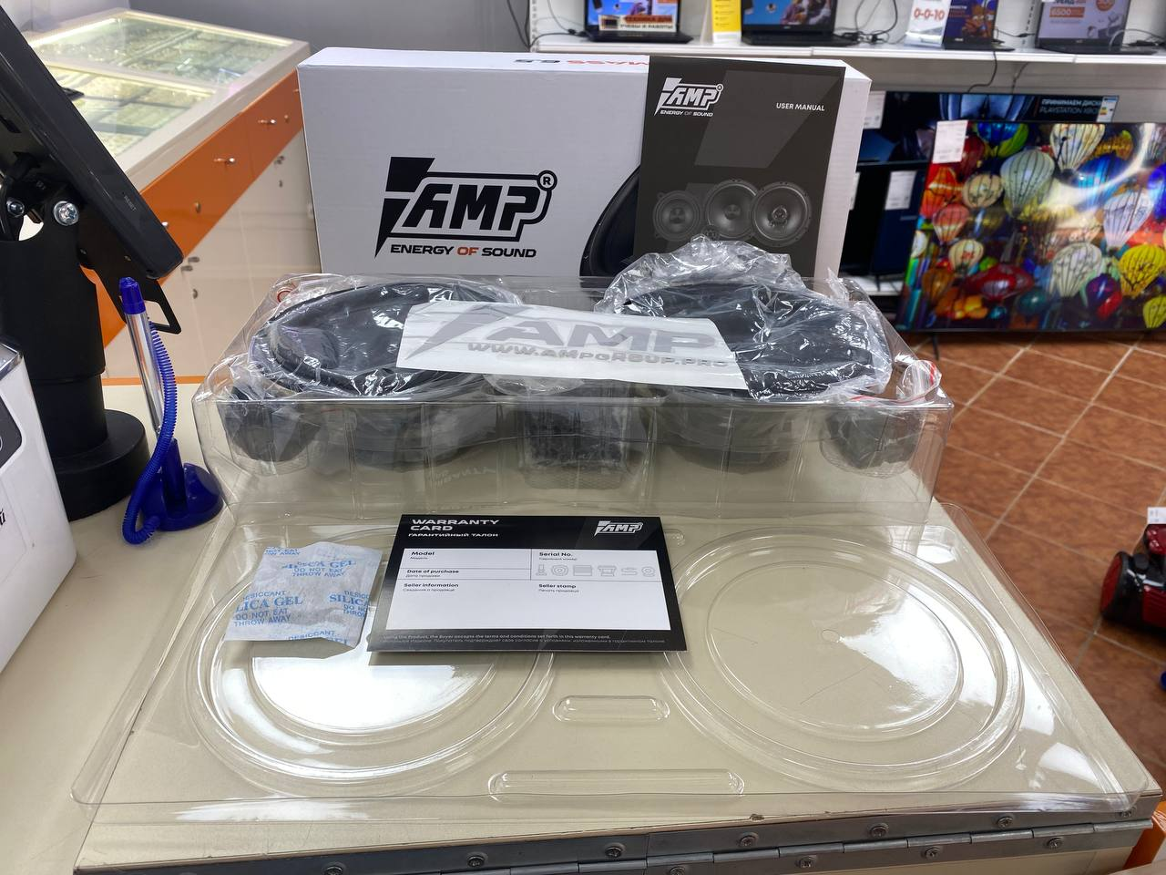 Автоакустика передняя AMP MASS 6.5 ,б/у, уценка