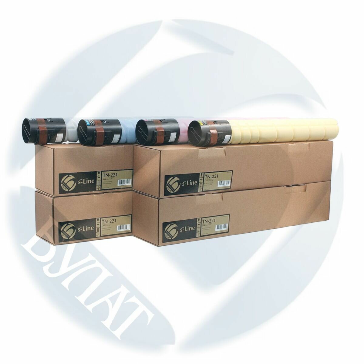 Тонер-картридж булат s-Line TN221K для Konica Minolta bizhub C227 (Чёрный, 24000 стр.)