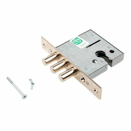 Замок врезной Гардиан Цилиндровый механизм, высокая степень секретности, стальной корпус (1201)