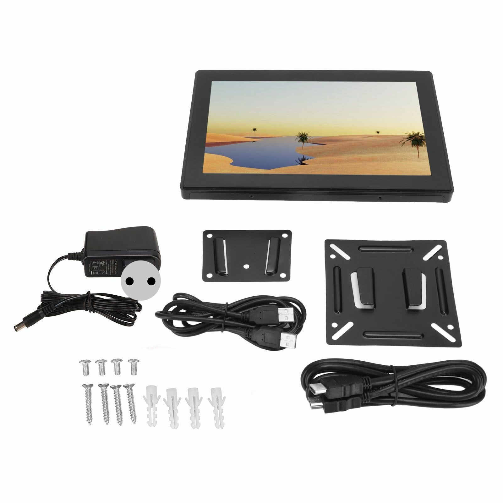 Монитор 10.1" IPS 1280x800, сенсорный, HDMI/VGA/USB, 100-240В, EU Plug