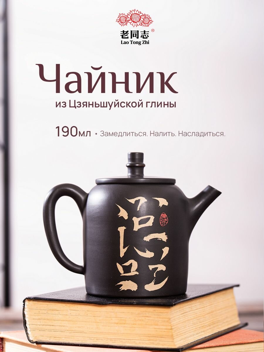 Глиняный чайник "Единый мазок кисти" Цзяньшуй 190 мл Хайвань