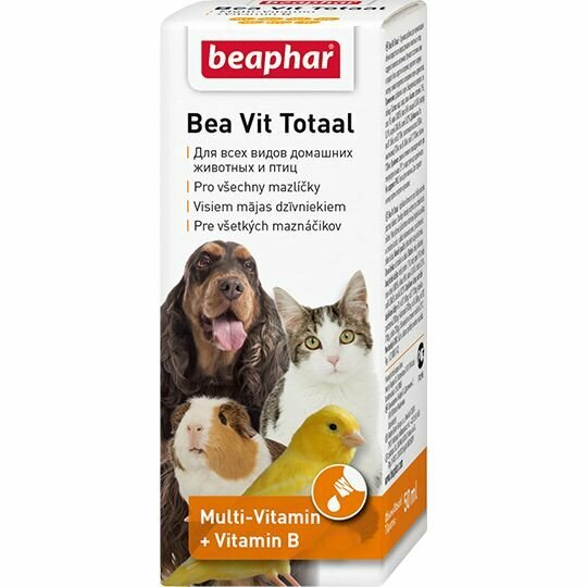 Кормовая добавка Beaphar Bea Vit Totaal витамины для всех домашних животных и птиц 50мл