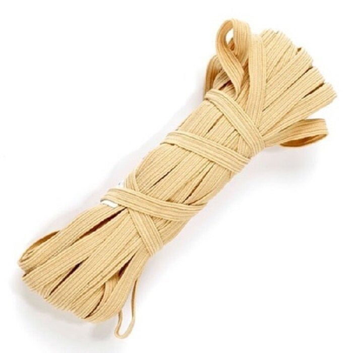 Резинка бельевая (вздёржка/вздёжка) 1,2 см бежевая (3 мотка по 3м.)