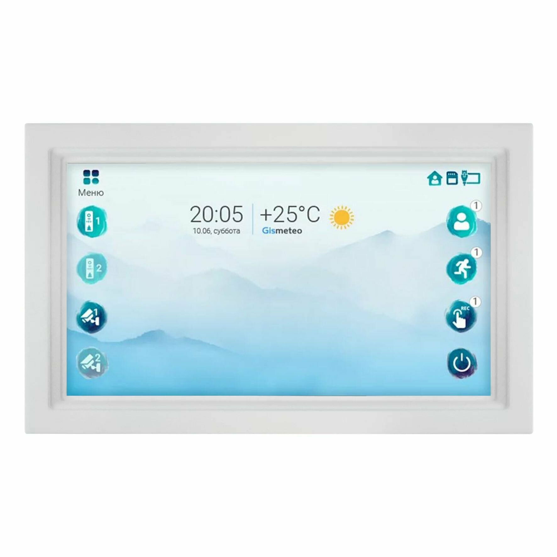 CTV-M4108 AI Монитор видеодомофона с распознаванием лиц и людей, цвет белый