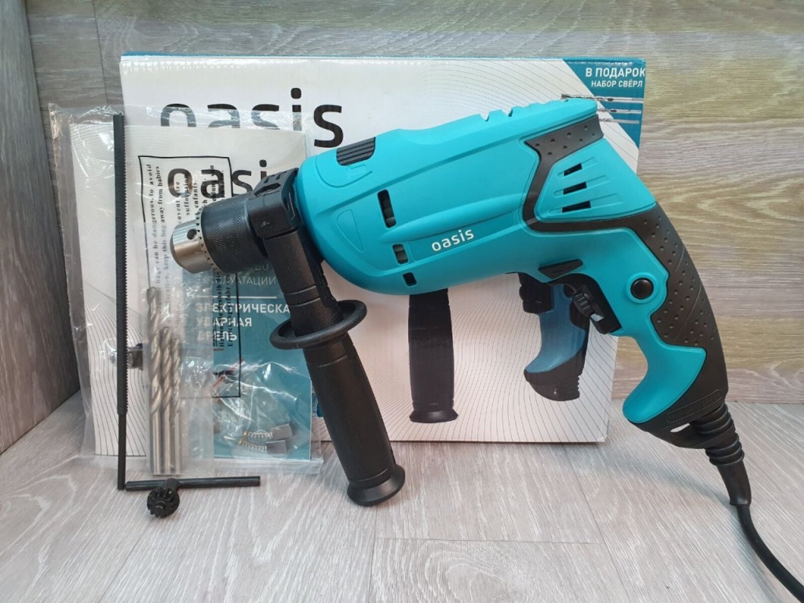 Дрель сетевая ударная Oasis DU-85, 850 Вт