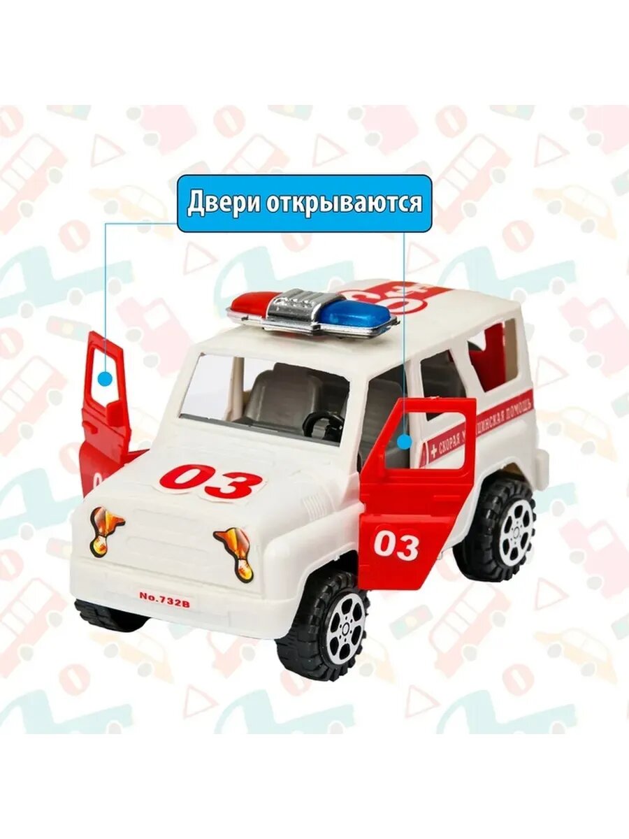 Яркая инерционная машина для мальчиков и девочек