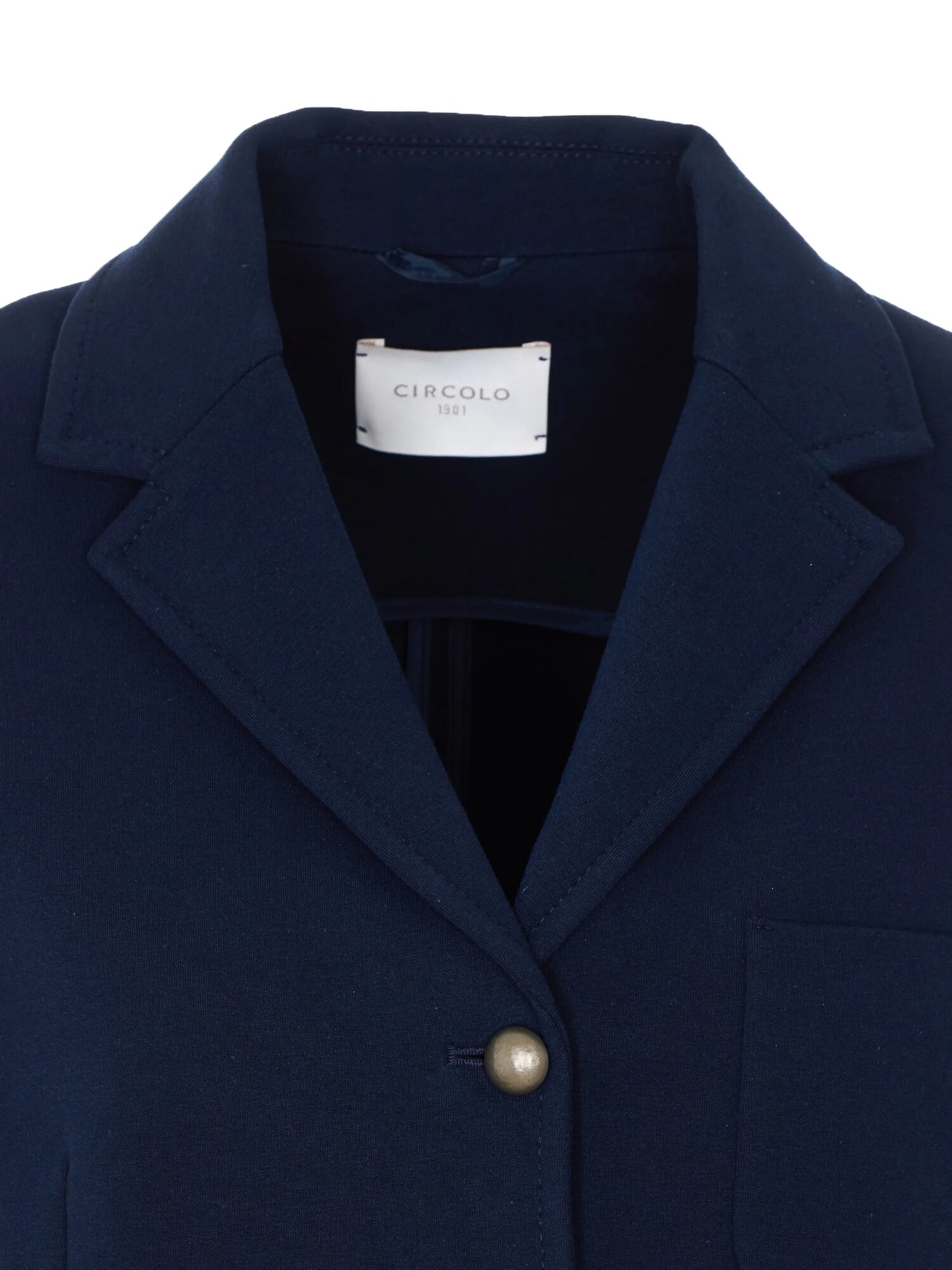 Куртка Circolo 1901 Single-breasted button jacket, размер 40, blue — фото 1