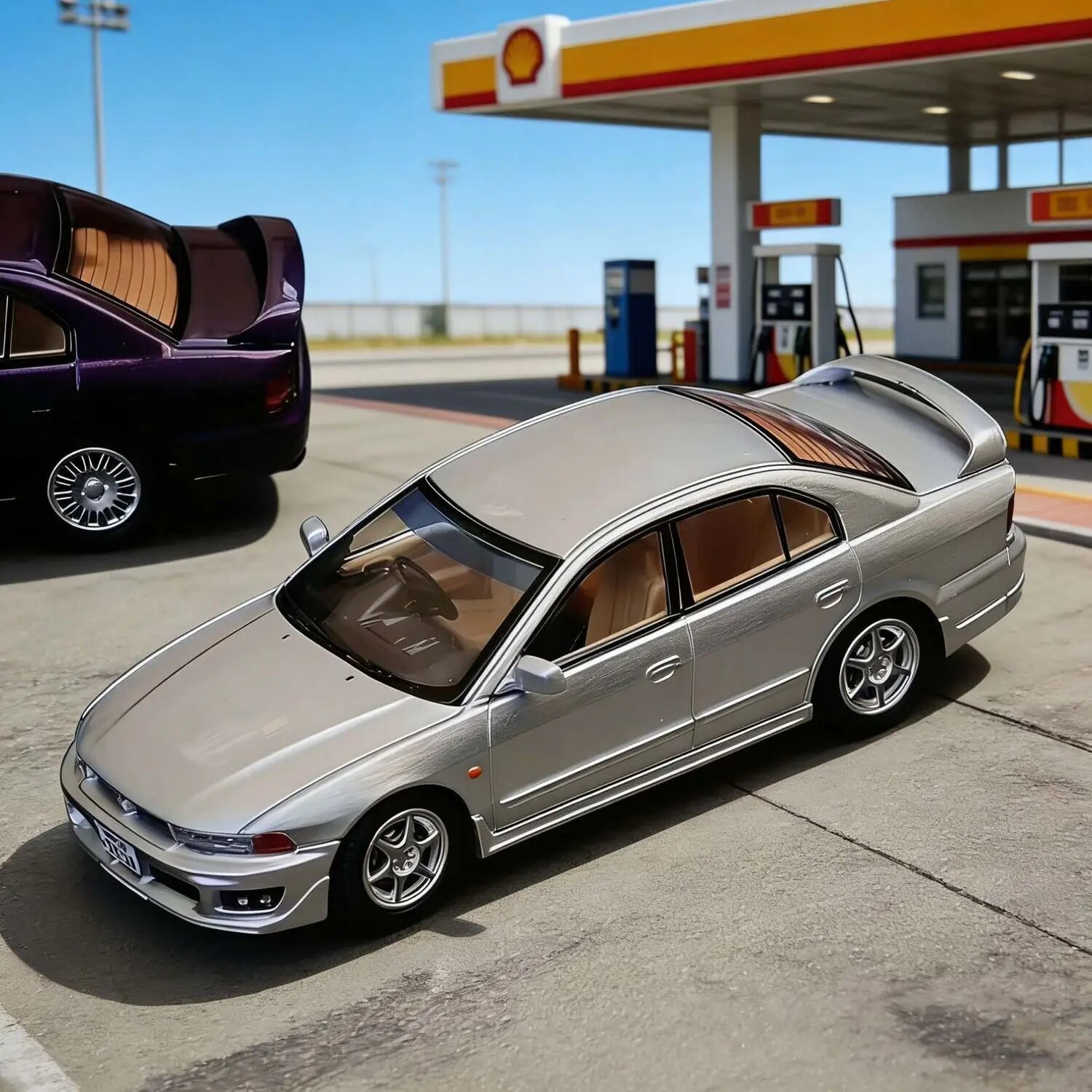 Модель Mitsubishi Galant Silver 1:64 Bliss