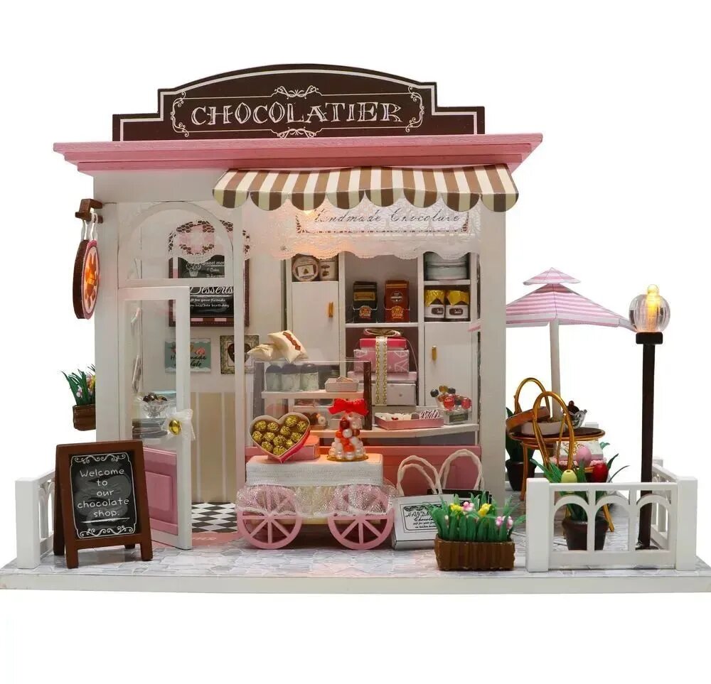 Румбокс "Шоколадница" с защитным куполом ручной сборки, деревянный, с подсветкой