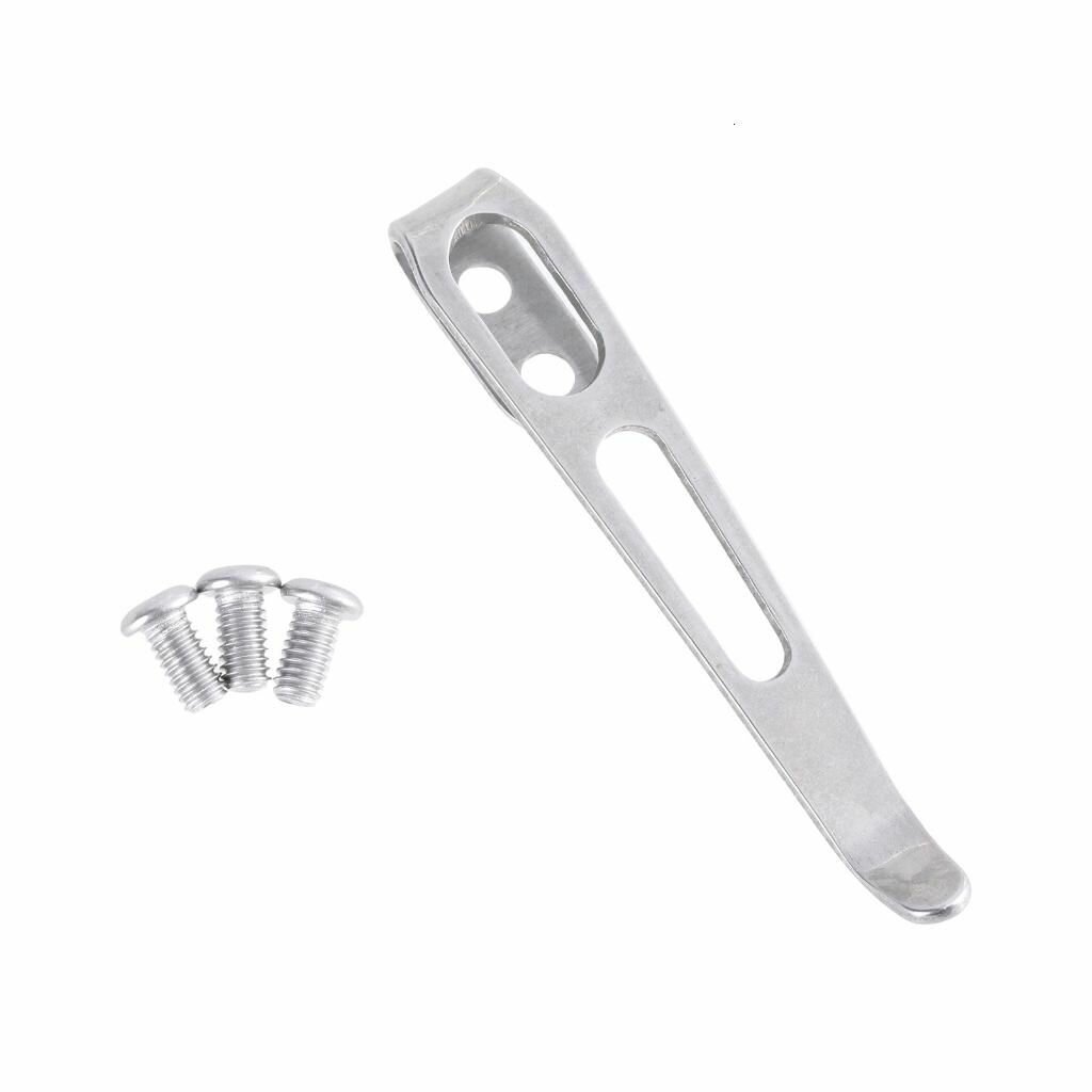 Карманная клипса для ножа, - Белый Стиль AM