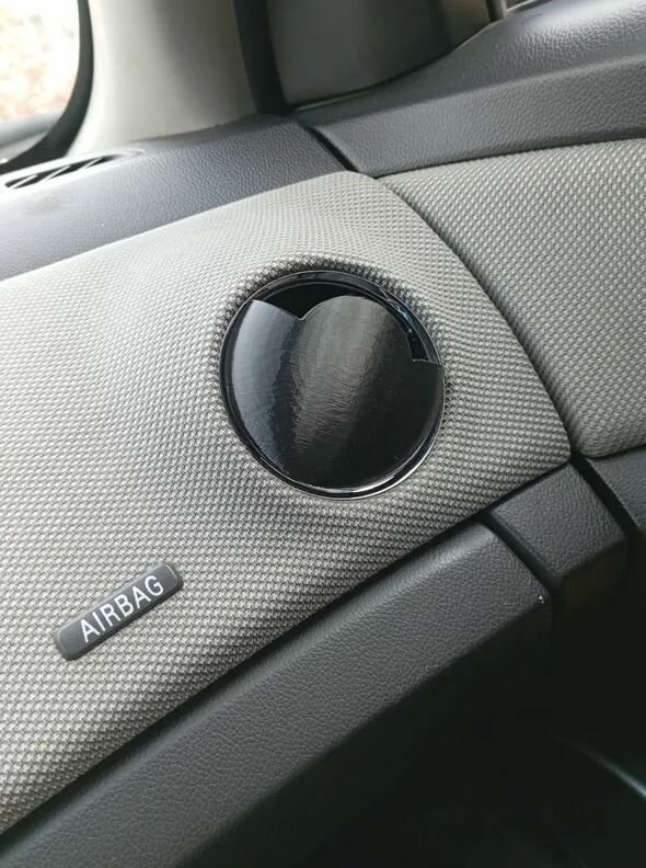 Насадки на передние воздуховоды печки Chevrolet Cruze (Cruze, SW, HR, ) 2008 - 2015 г. Накладки на дефлекторы обдува , 2 шт, 4301294752