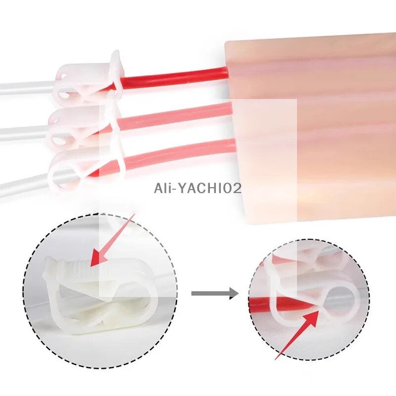 1 комплект, венепунктура IV, тренировочная подушка для инъекций, силиконовая модель для швов человеческой кожи, Y Imbedded, 3 слоя кожи, модель для практики инъекций