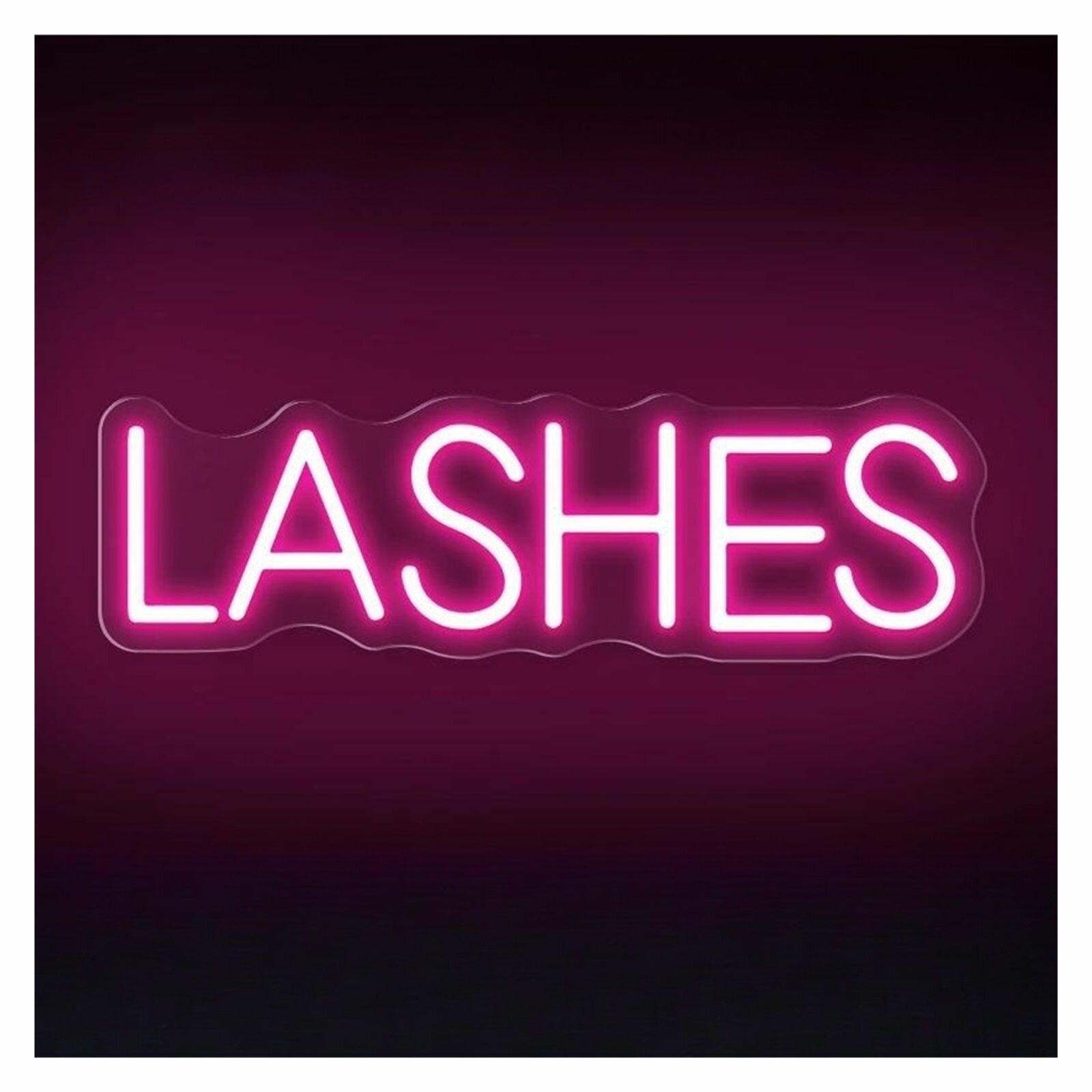 Lashes Декор Неоновой Вывески 35смх10,6см