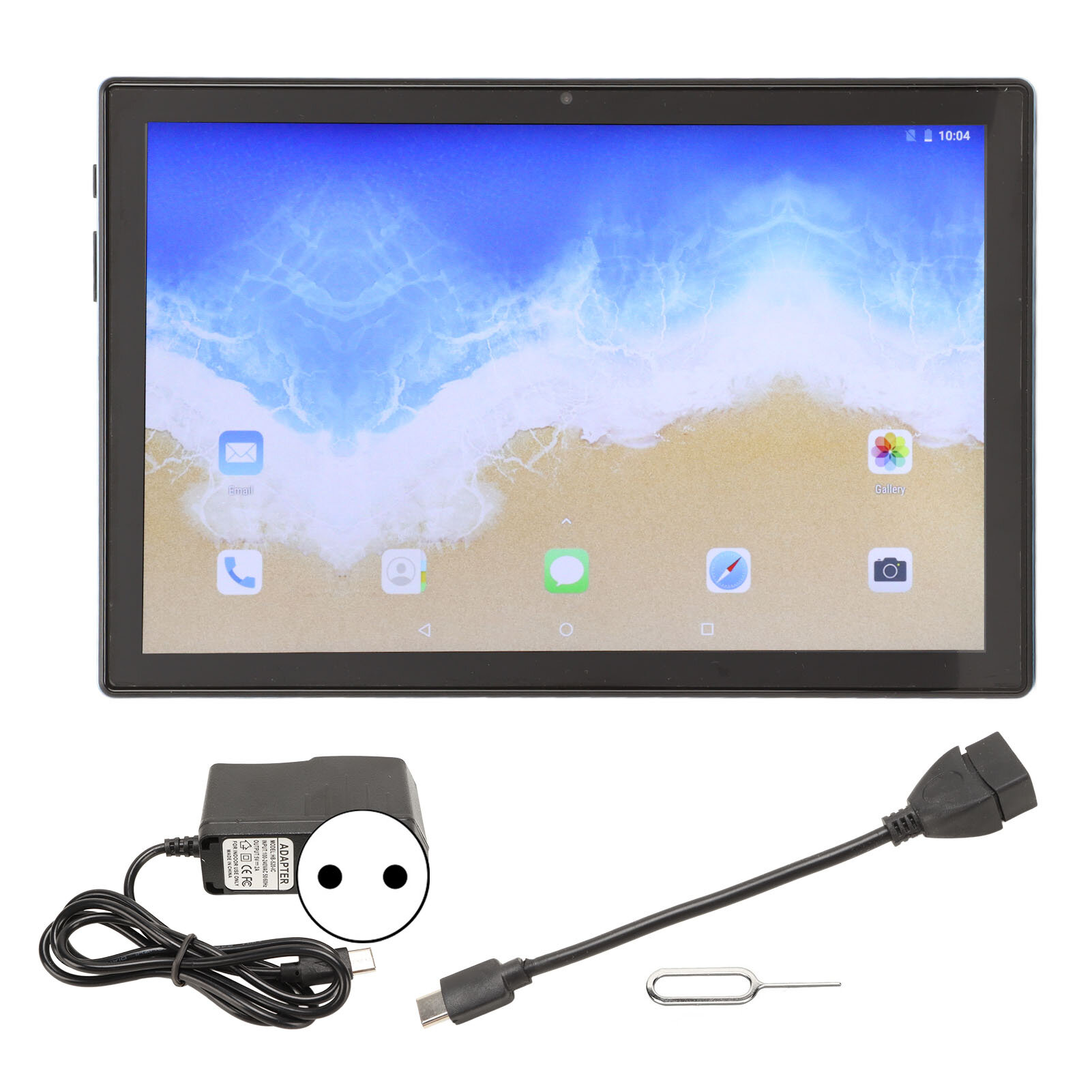 10дюймовый планшет синий: 4G, звонки, WiFi 2.4G/5G, Android 12, 6/128 ГБ, 2 камеры, 8ядерный MT6889,