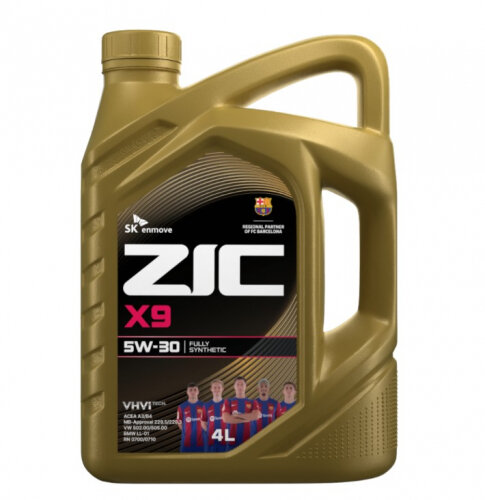Моторное масло Zic X9 5W-30 синтетическое 4 л