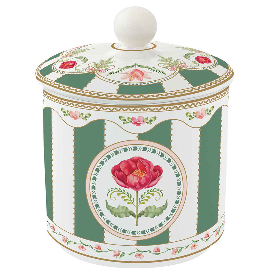 Банка для хранения Flowery 10,5х13 см фарфоровая декоративная Easy Life R1443/FLRY