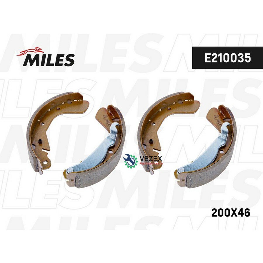 MILES E210035 Колодки барабанные CHEVROLET LACETTI (J200), LANOS, DAEWOO NEXIA (TRW GS8543) E210035