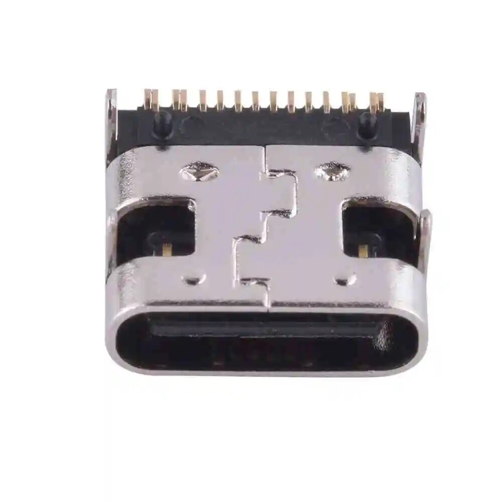 Разъем USB Type-C ChengHaoRan, черный, 10шт