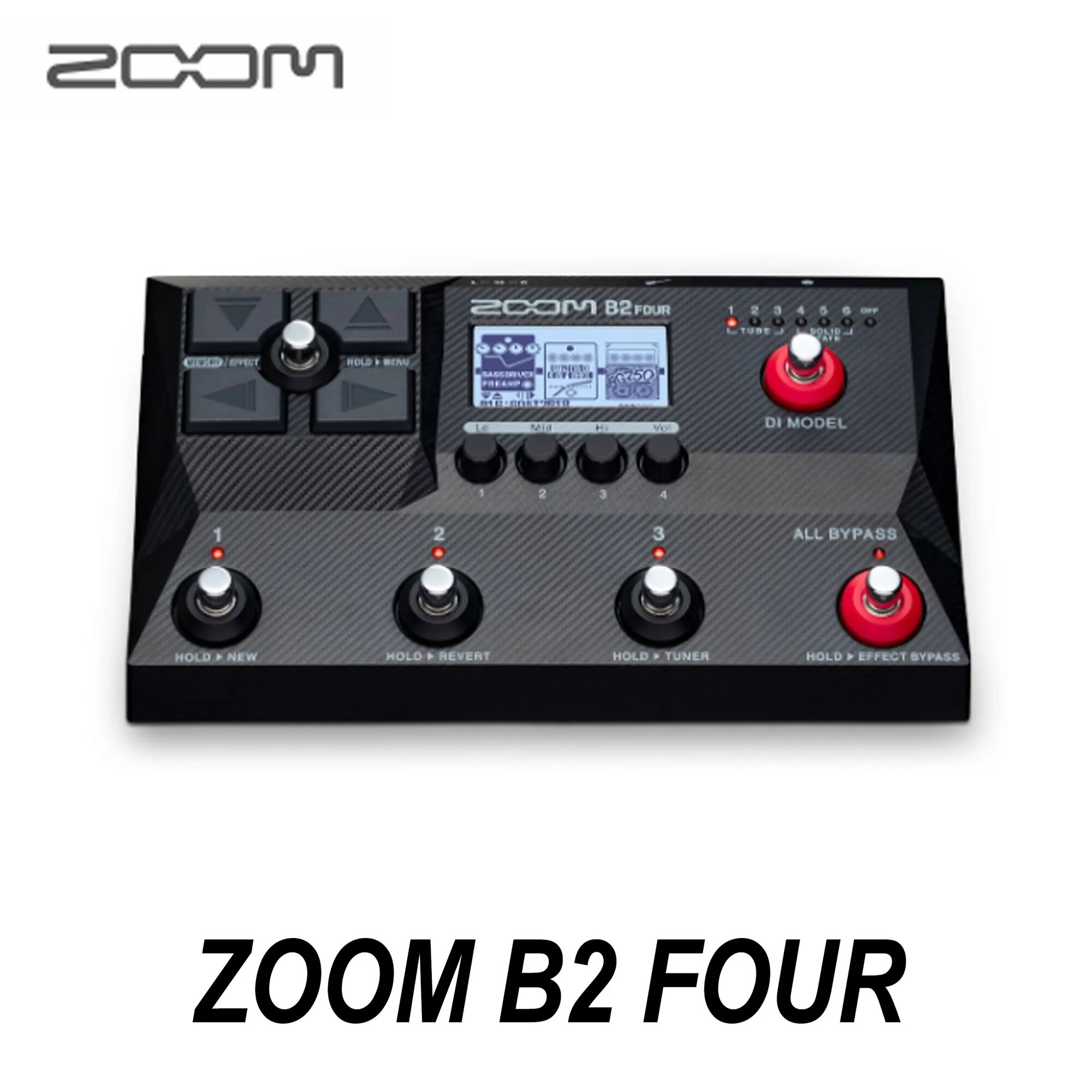 ZOOM B2 FOUR гитарный мультиэффектор Zoom-B2FOUR