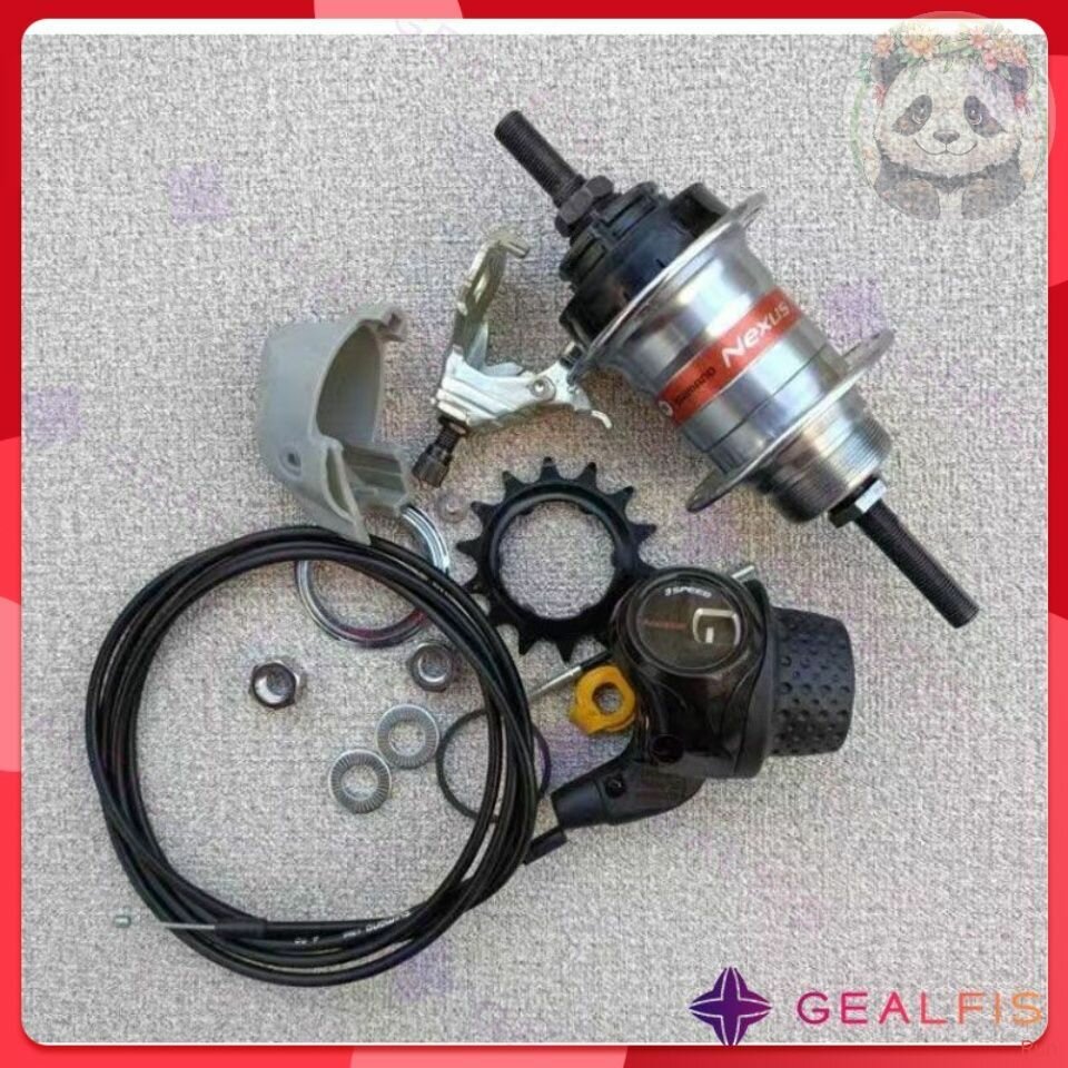 Комплект. Втулка планетарная Shimano Nexus SG-3S42 на 36 спиц, ось 182 мм. + мелкие запчасти.