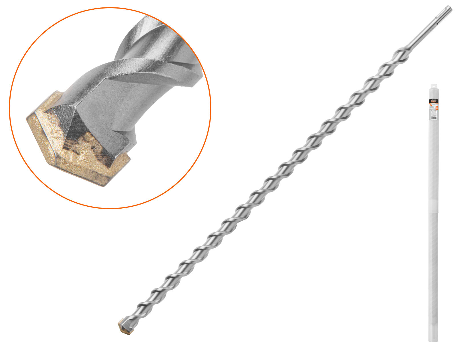 Бур (сверло) SDS-plus 22х950х1000 мм GEPARD (GP0122-1000)