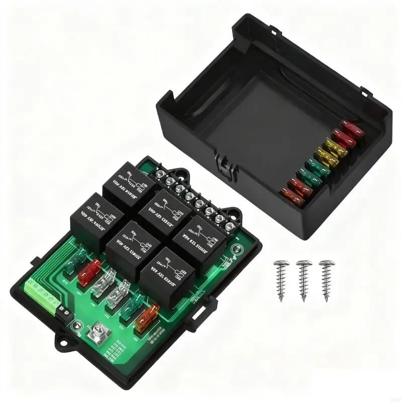 Универсальный блок автомобильных предохранителей 28GC с системой реле на печатной плате. Универсальный блок реле предохранителей