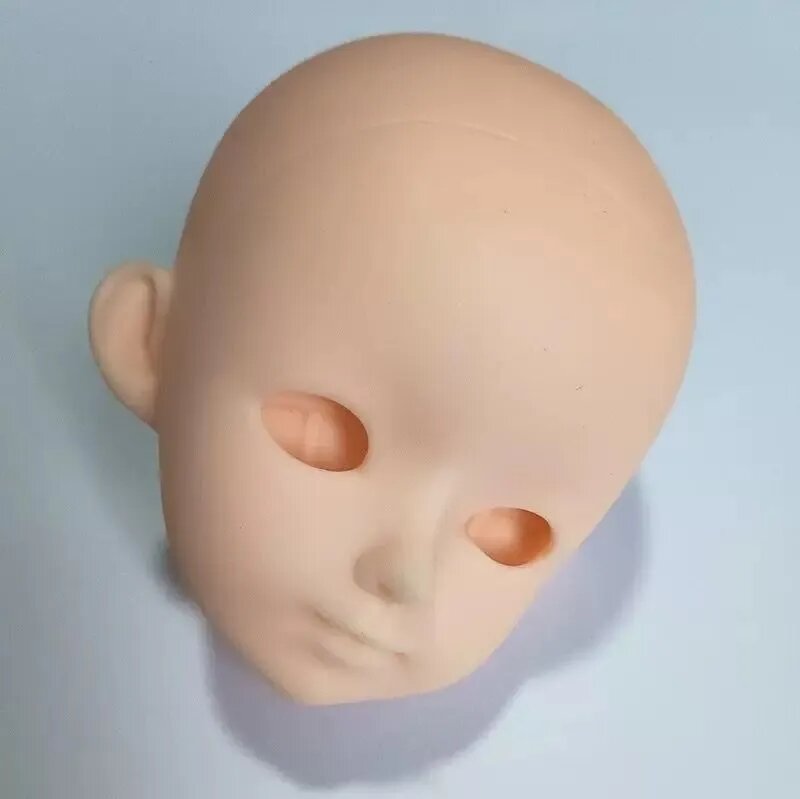 Высококачественная голова куклы BJD для кукол 30 см, бежевый пластик