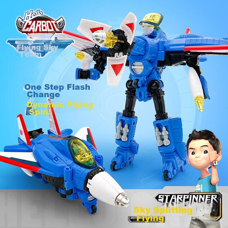Игрушка Hello Carbot Feitian Zhandui с разделяющимся преобразованием для мальчиков ABS Форма：Feitian Zhandui [Liankong