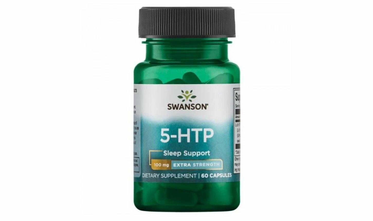 5 гидрокситриптофан 100мг, Swanson 5 HTP 100mg, 60 капсул, для похудения, настроения, сна и энергии