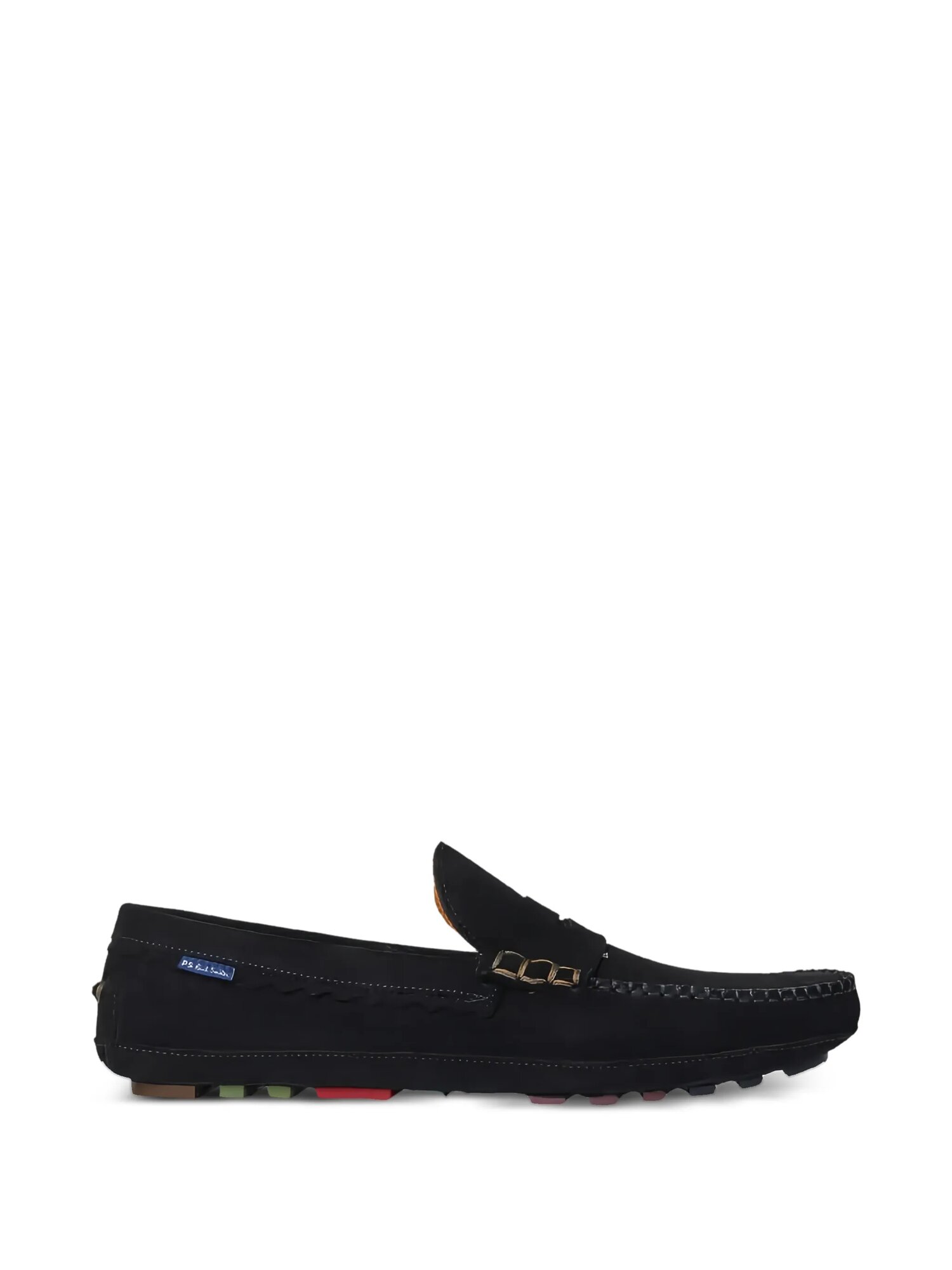 Лоферы Chain-detail suede loafers