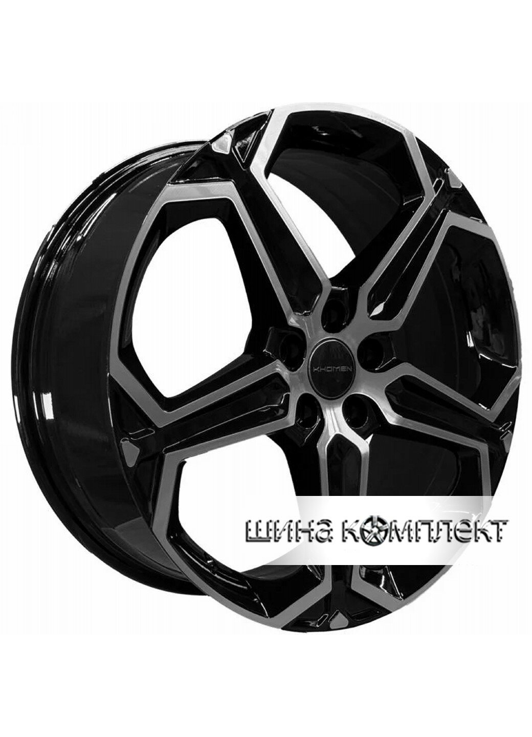 Колесный диск Khomen Wheels KHW1909 7,5x19 5x114,3 ET45 60,1 Black-FP литой для автомобиля