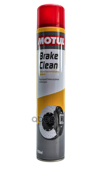 Очиститель тормозной системы 106551, 0,75л - BRAKE CLEAN, очиститель тормозов и механических частей MOTUL арт. 106551